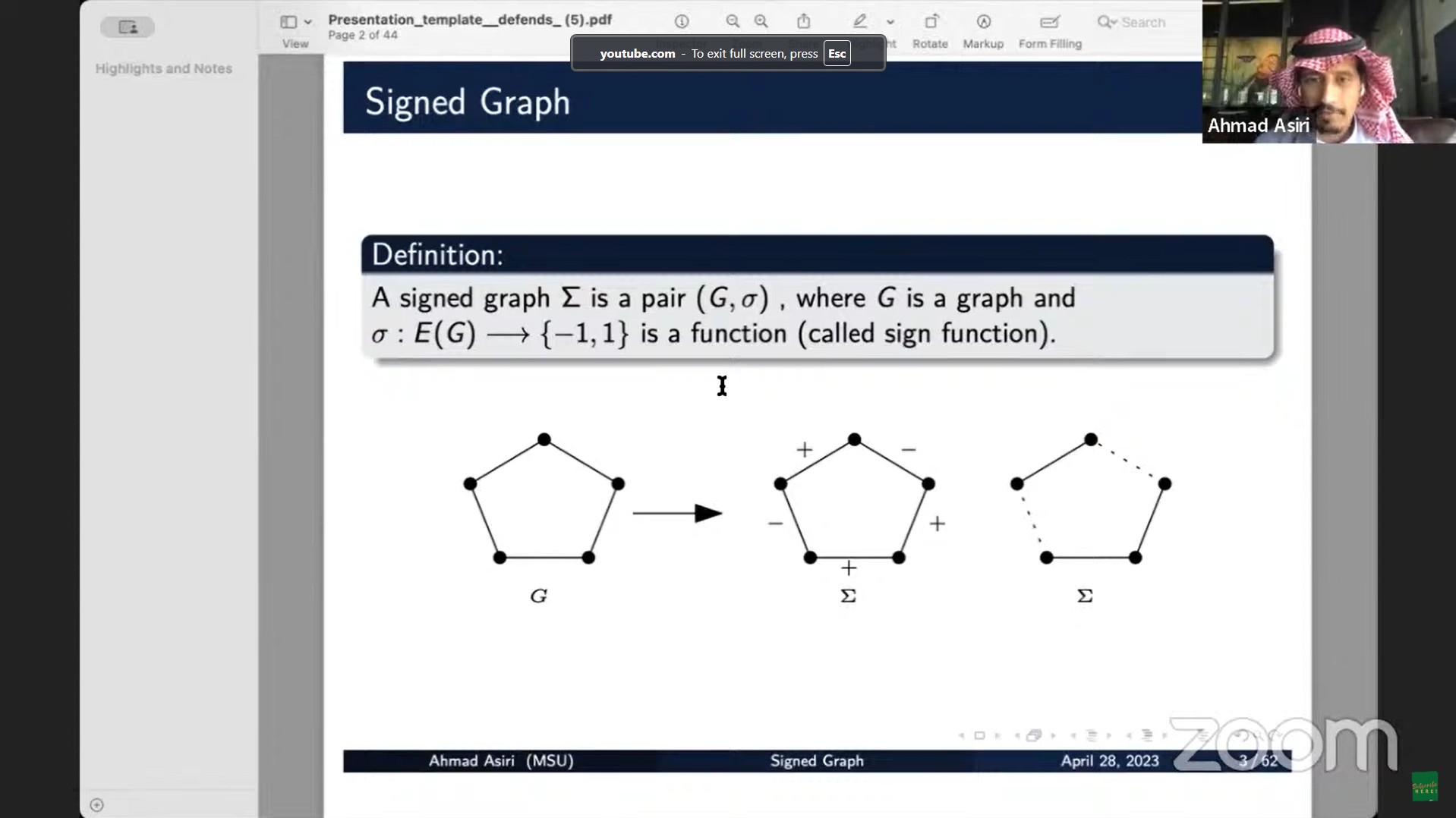 Focus Group Discussion on Signed Graphs and Coloring of Graph Studies – PUI-PT Combinatorics and ...