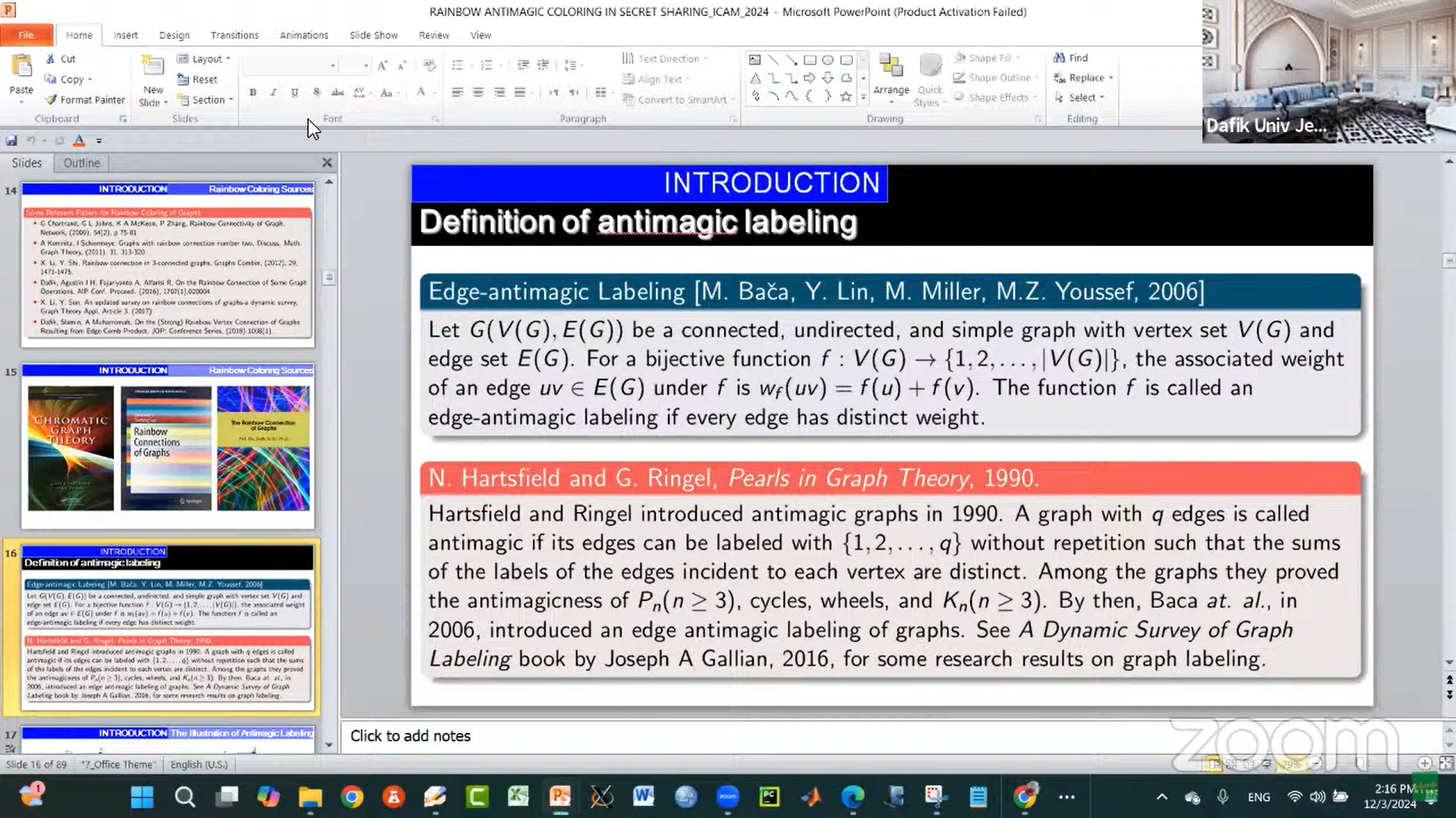 Focus Group Discussion on Signed Graphs and Coloring of Graph Studies – PUI-PT Combinatorics and ...