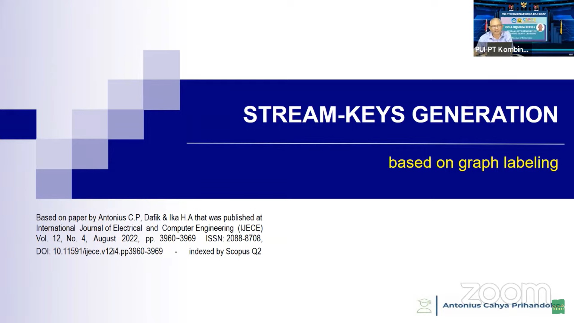 Colloquium: Stream Keys using Graph Labeling – PUI-PT Combinatorics and ...