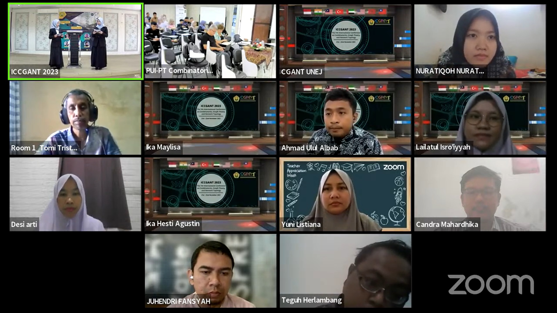 The 7th ICCGANT 2023 Day 2 – PUI-PT Combinatorics and Graph